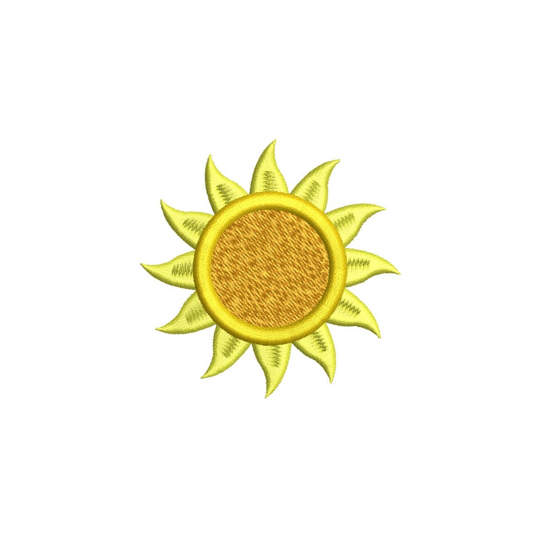 SUN - Machine Embroidery Design - Instant Download - Etsy