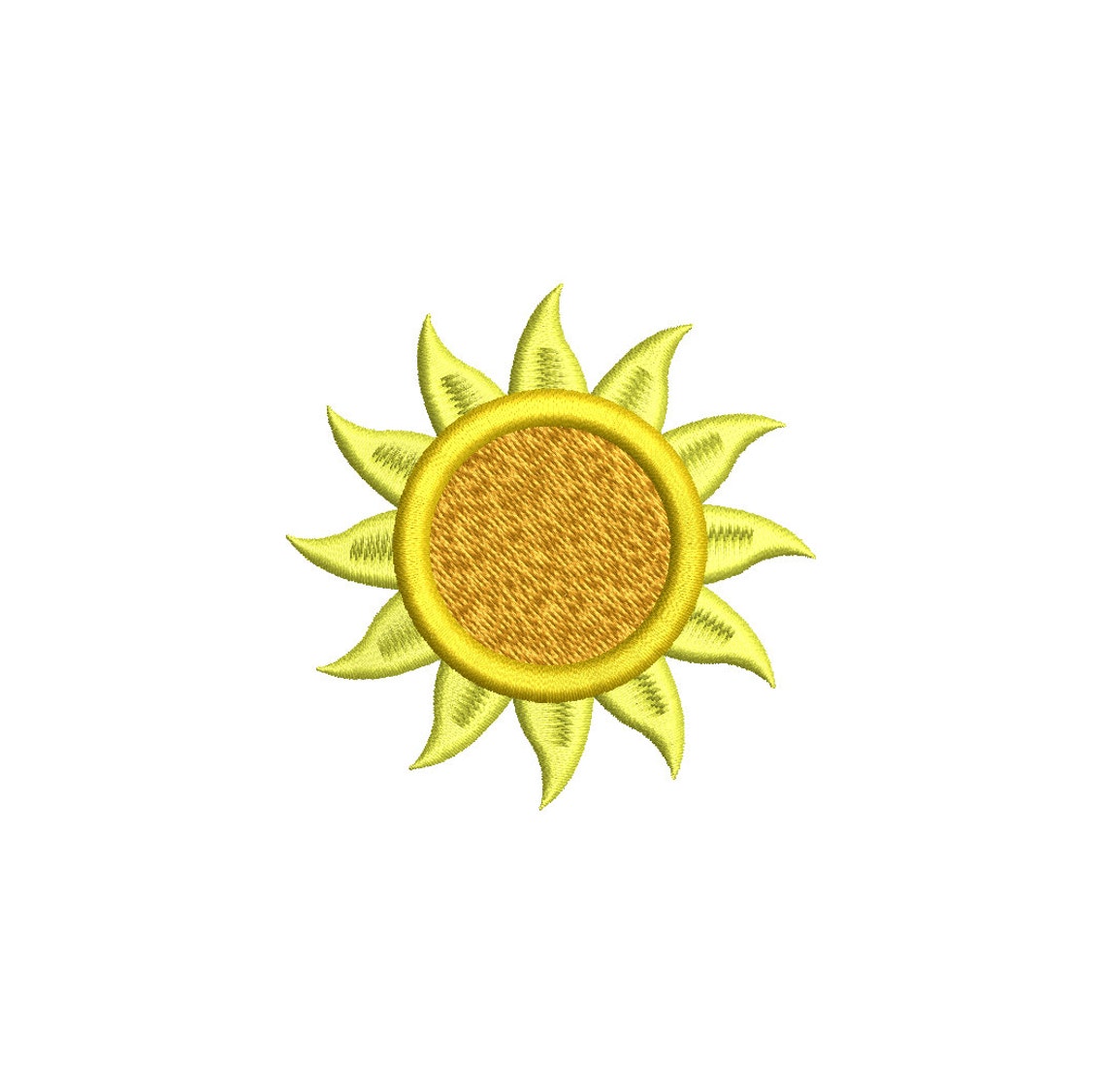 SUN Machine Embroidery Design Instant Download - Etsy