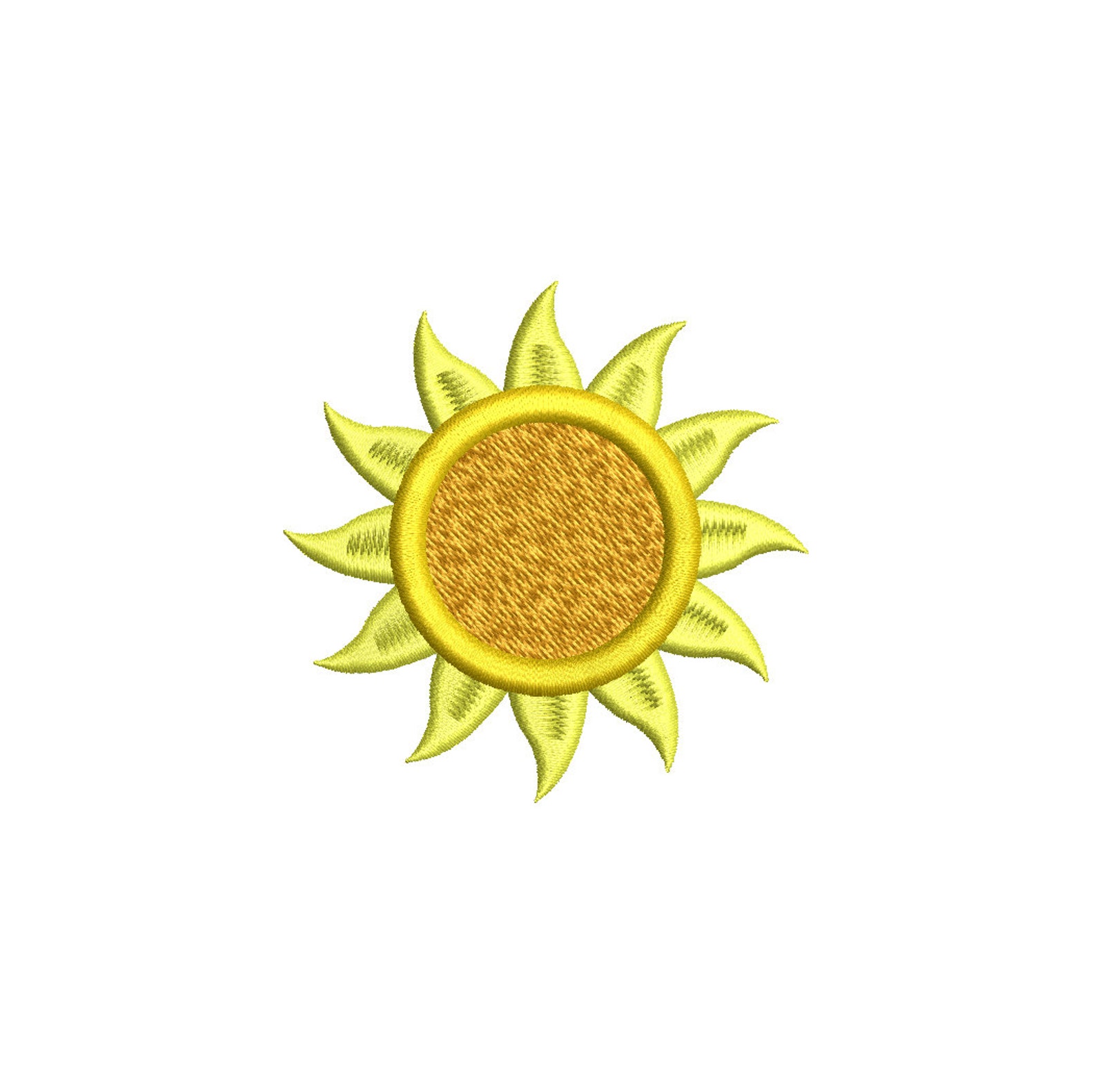 SUN Machine Embroidery Design Instant Download - Etsy