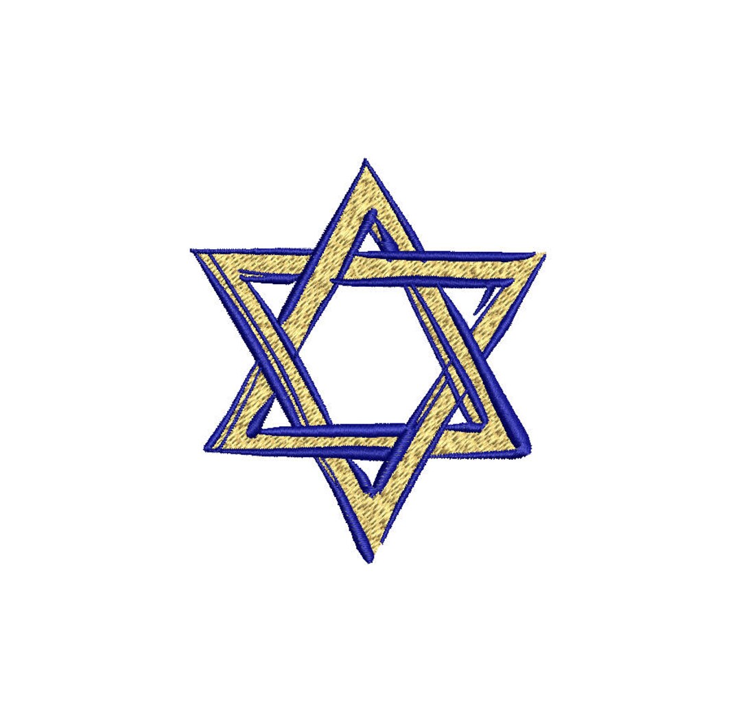 STAR OF DAVID - Machine Embroidery Design - Instant Download - Etsy