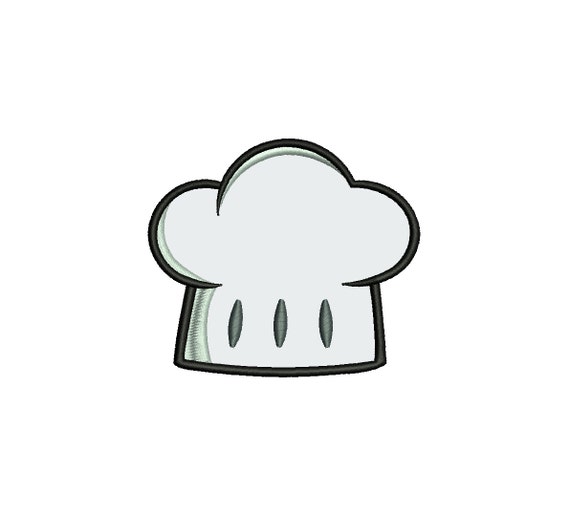 CHEF HAT APPLIQUE Machine Embroidery Design Instant | Etsy