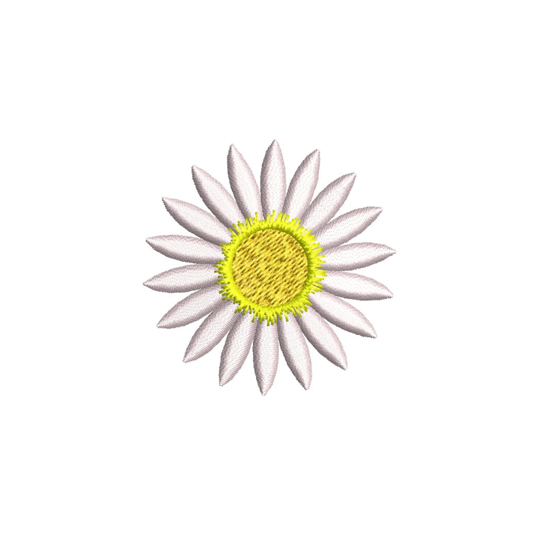 DAISY FLOWER - Machine Embroidery Design - Instant Download - Etsy