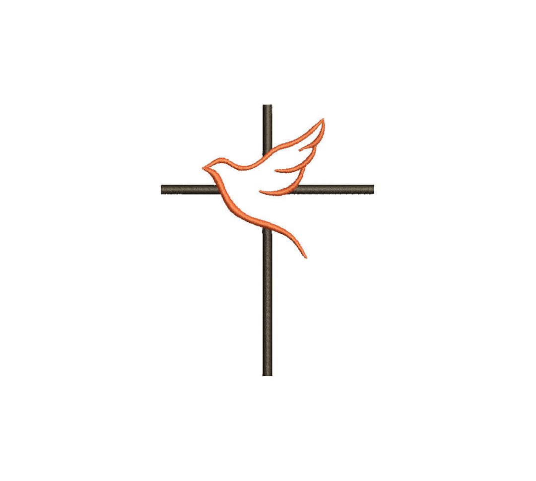 DOVE CROSS - Machine Embroidery Design - Instant Download - Etsy