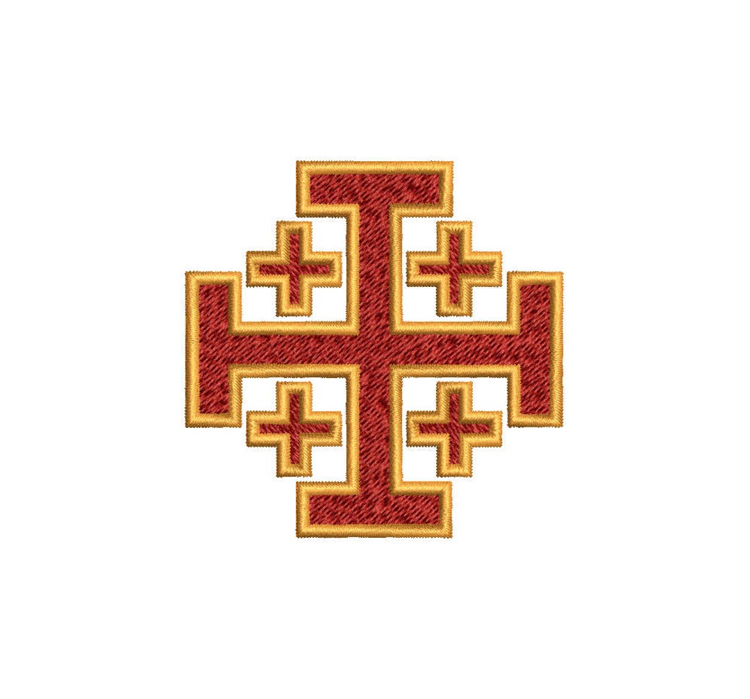 JERUSALEM CROSS - Machine Embroidery Design - Instant Download - Etsy