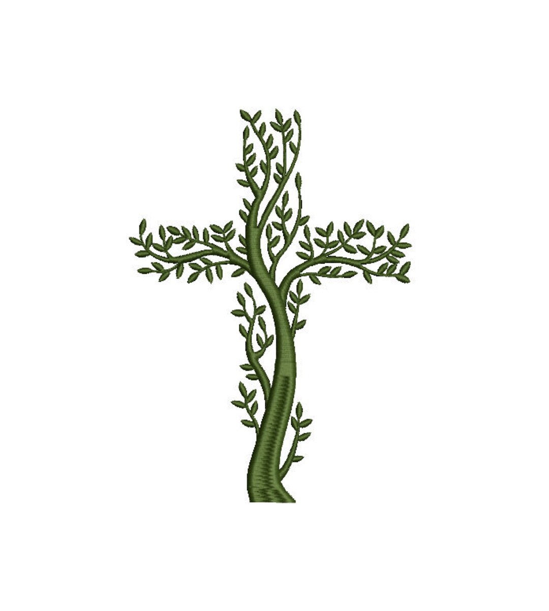 CROSS TREE - Machine Embroidery Design - Instant Download - Etsy