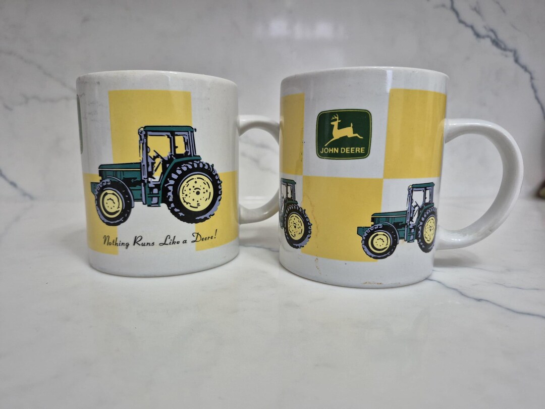 Vintage Pair of John Deere Mugs Made by Gibson - Etsy