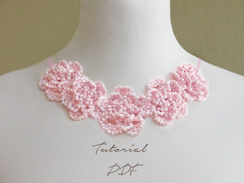 Beaded Flower Pattern Beaded Rose Pattern Seed Bead Flower | Etsy