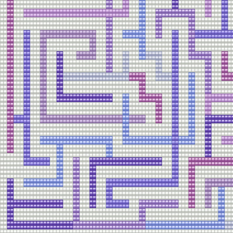 Beaded Pattern Tapestry Loom Pattern Maze Tapestry Bead - Etsy