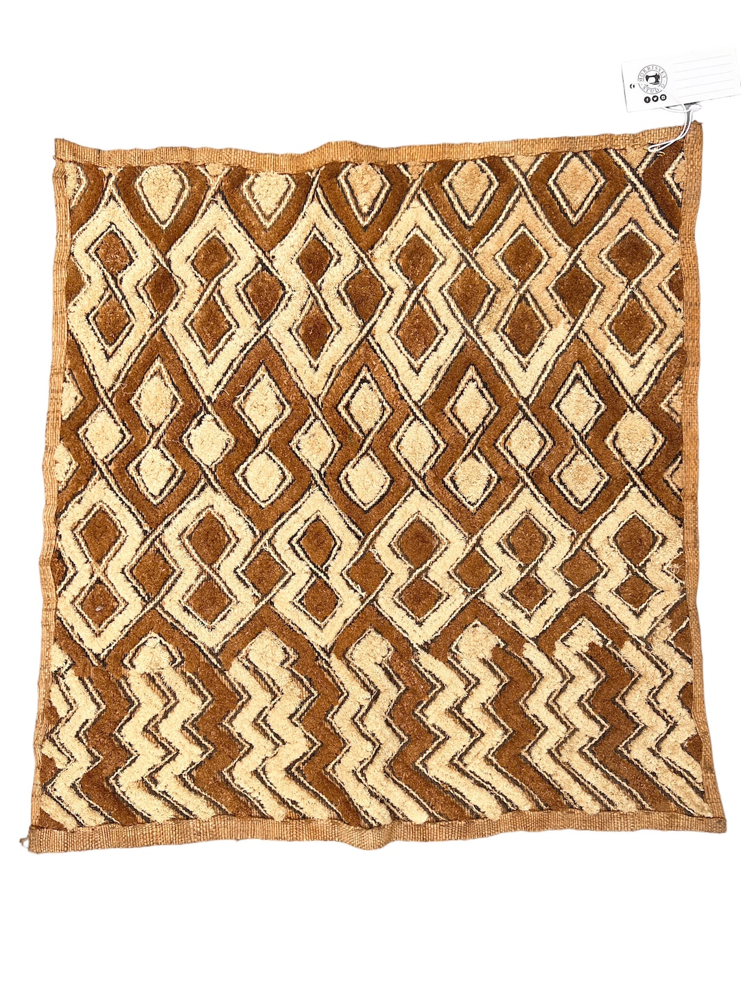 Vintage Kuba Cloth Textile, African Shoowa Design, Tribal Wall Decor - Etsy