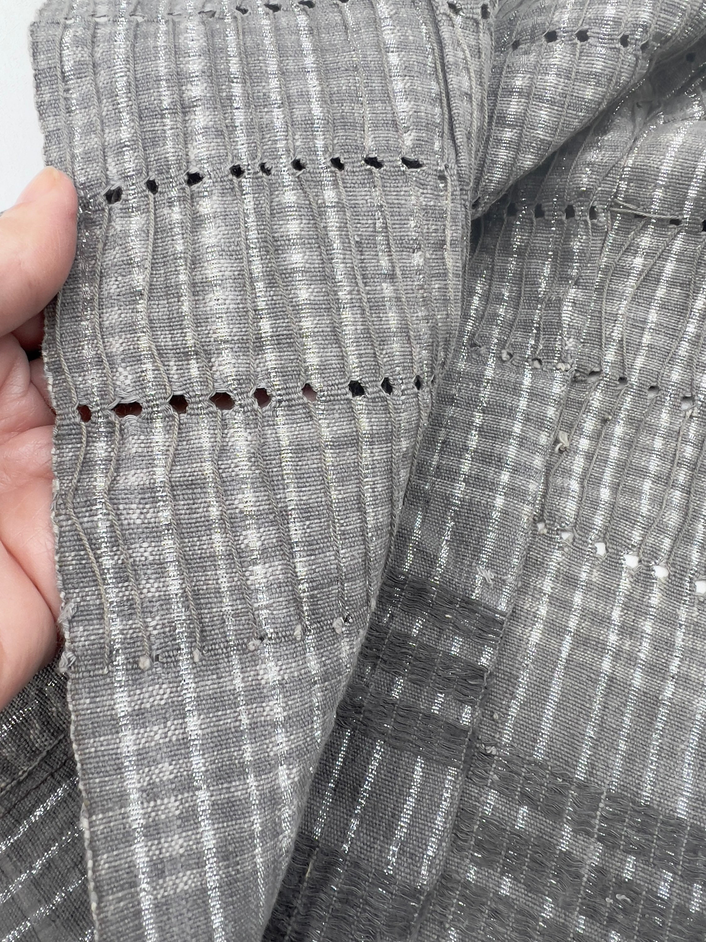 Vintage Mud Cloth African Fabric, Aso Oke, (Asoks) Yarn Dyed stripe ...