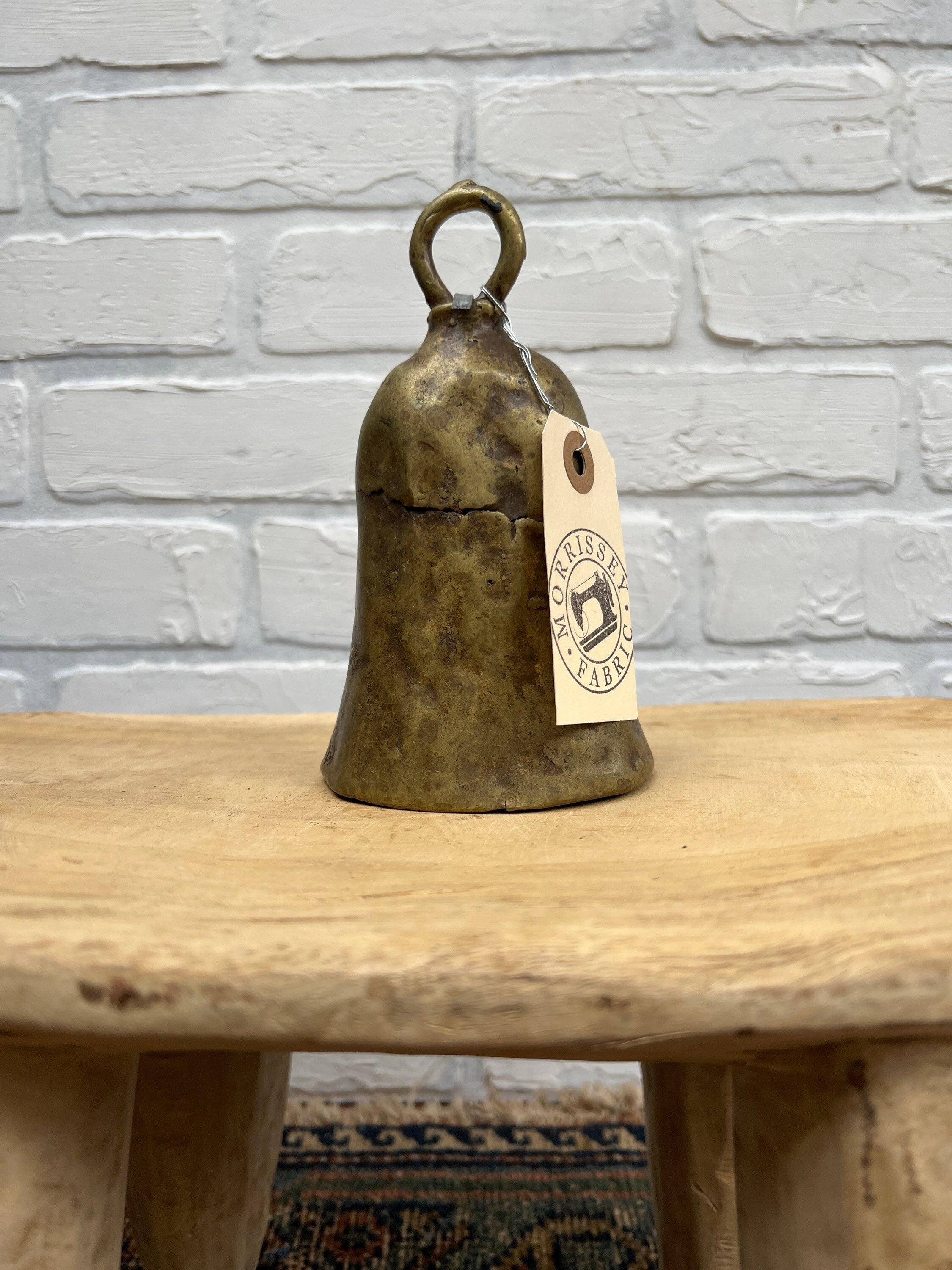 Vintage, Large Brass Cow Bell, African hand made brass bell, Home Decor ...