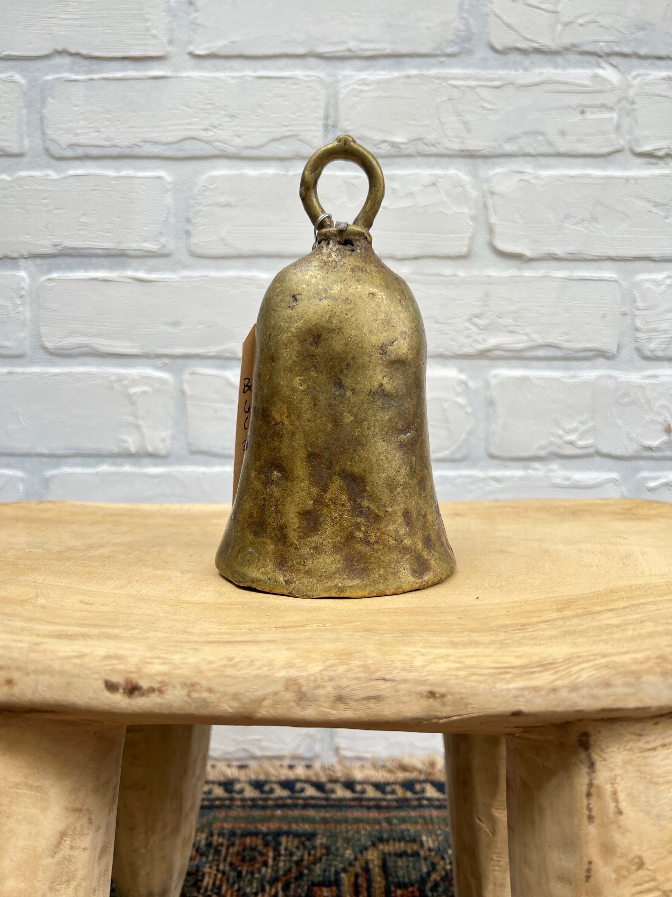 Vintage, Large Brass Cow Bell, African hand made brass bell, Home Decor ...