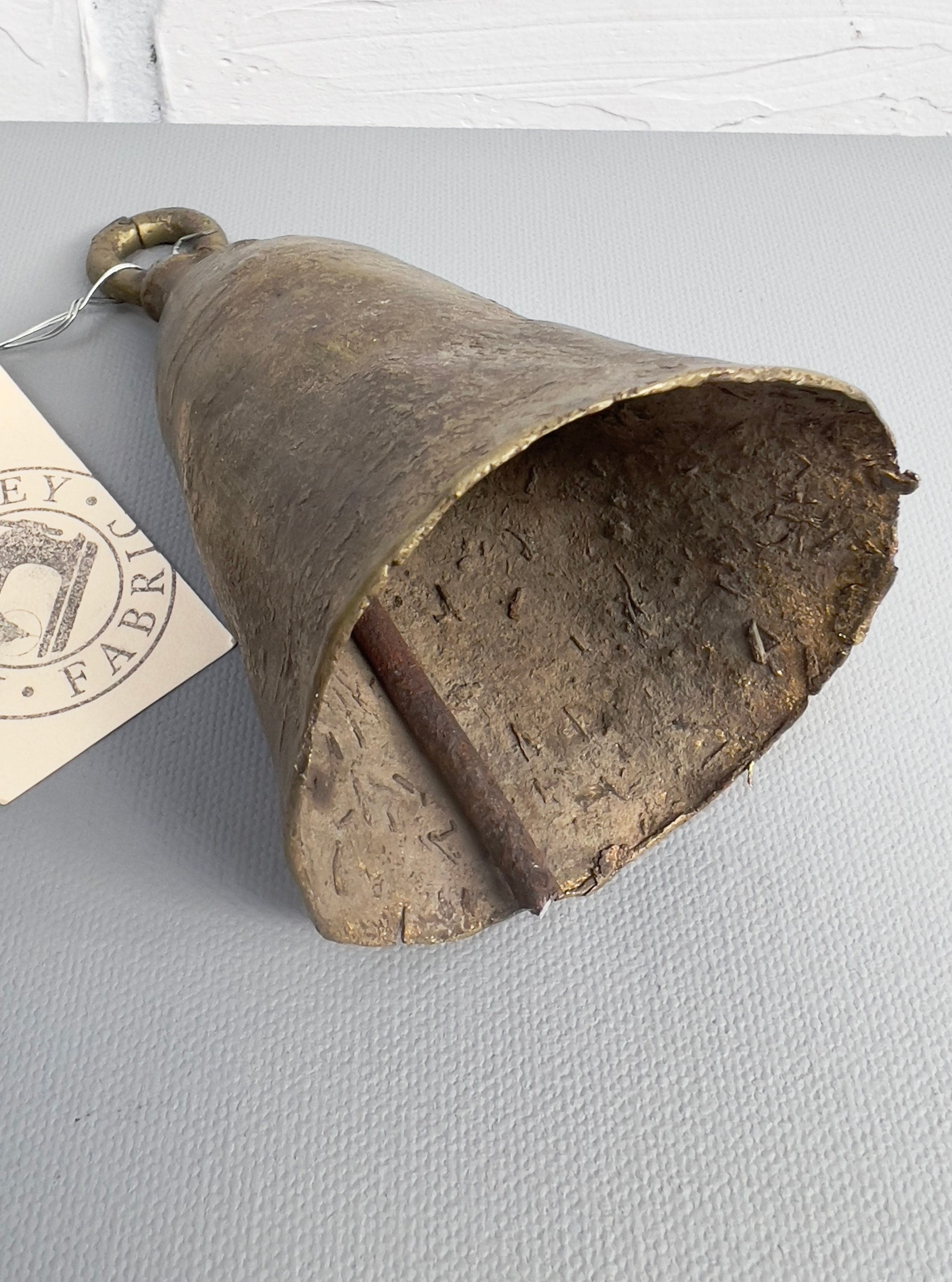 Vintage, Brass Cow Bell, Rustic African hand made brass bell, Home ...