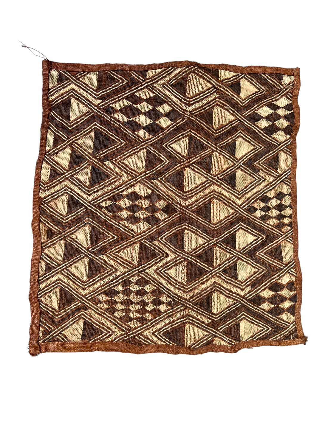 Cultural Statement Piece - Mid Century African Kuba Cloth - Boho Wall ...