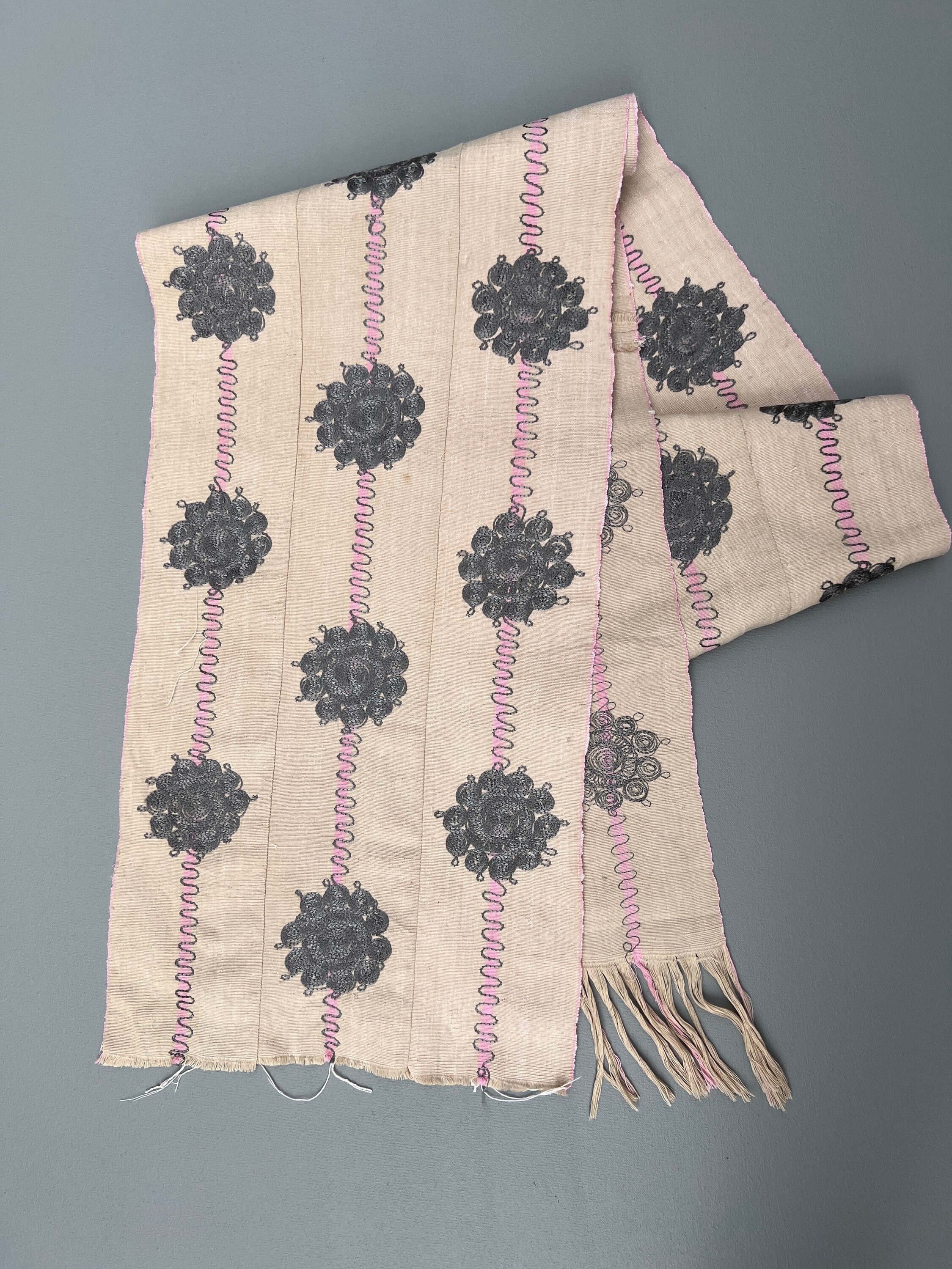 Vintage Mud Cloth African Fabric, Aso Oke, (Asoks) Yarn Dyed stripe ...