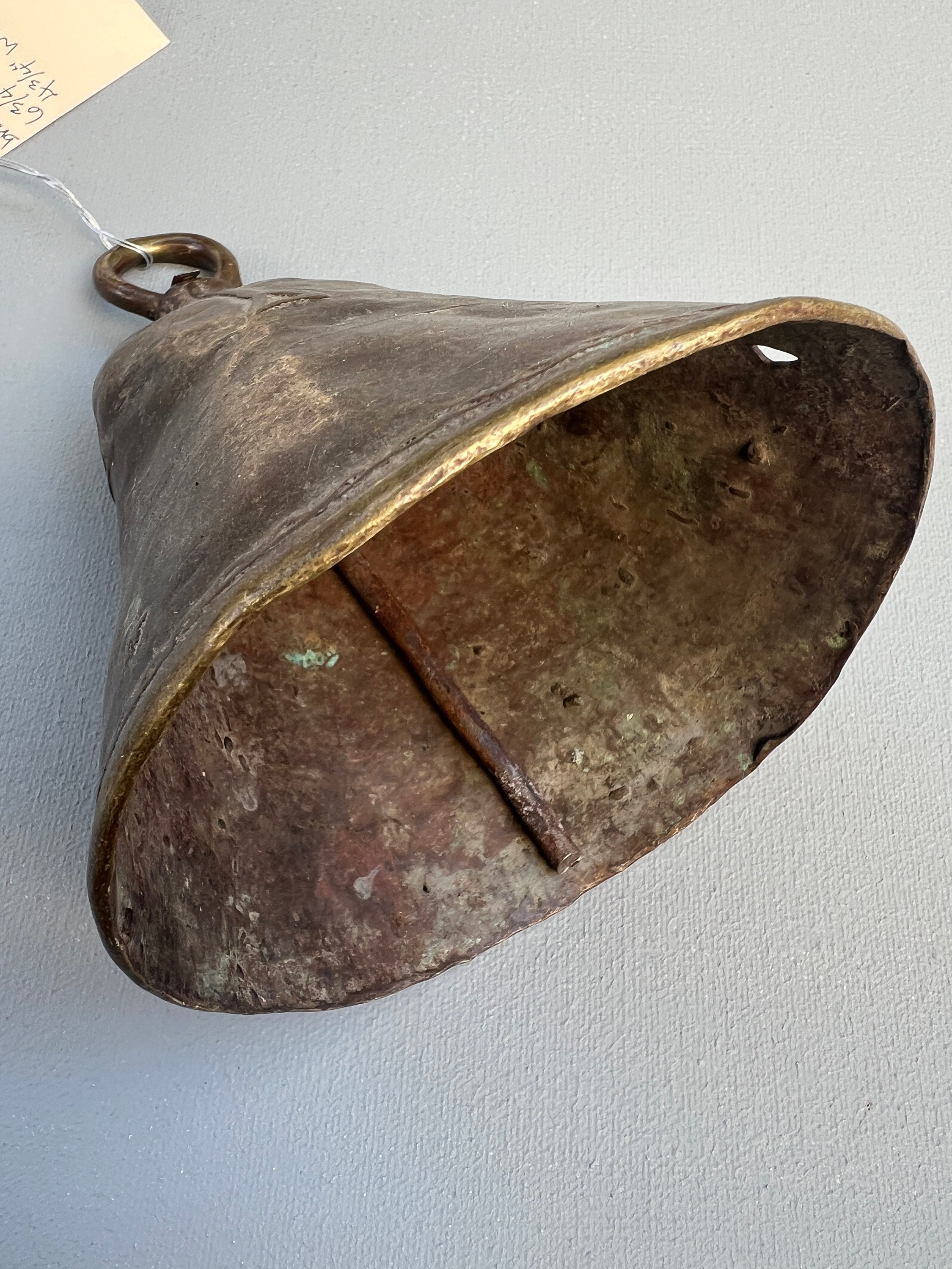Antique Bronze Bell, Rustic African cow bell, Holiday Bells, vintage ...