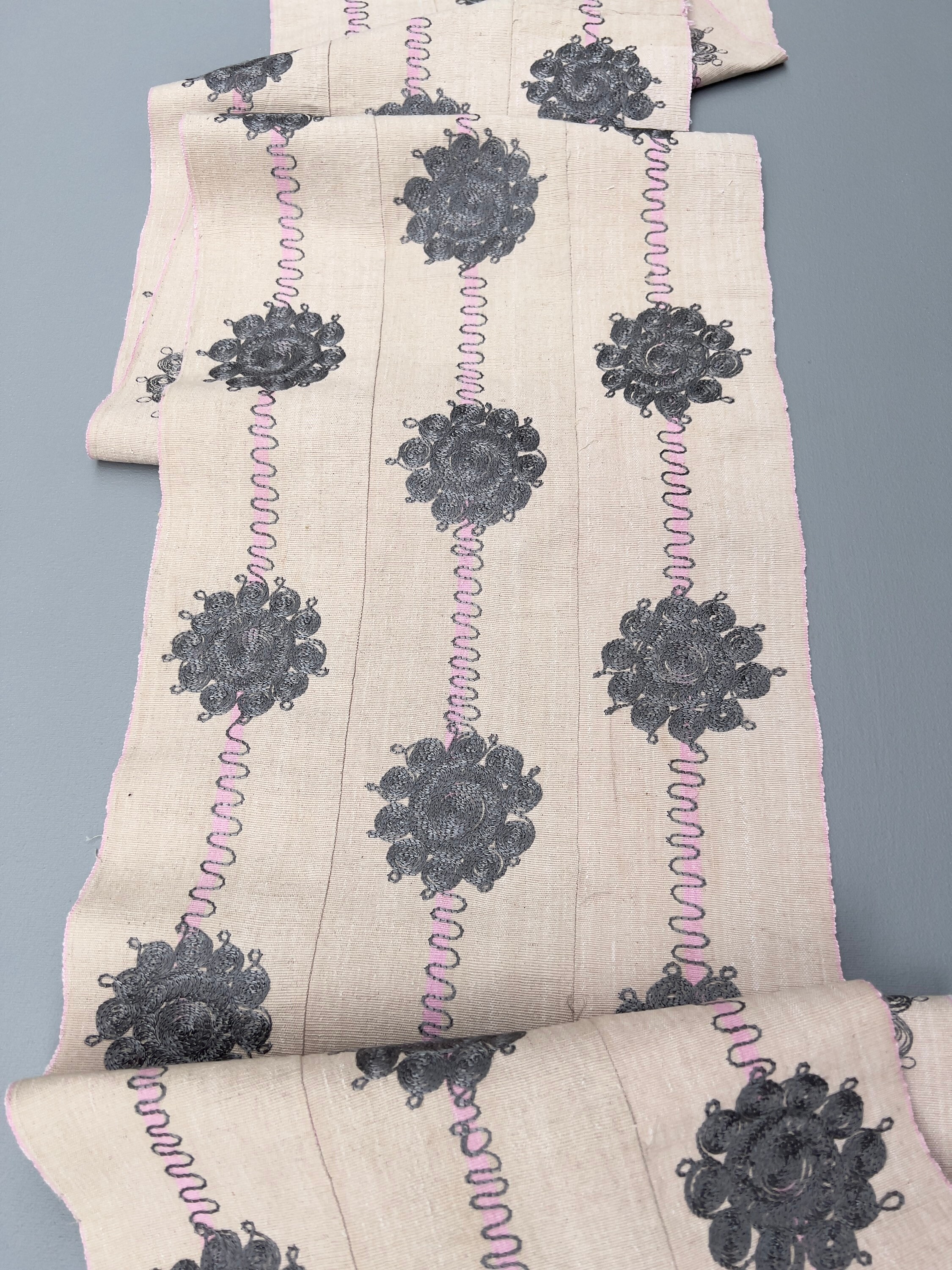 Vintage Mud Cloth African Fabric, Aso Oke, (Asoks) Yarn Dyed stripe ...