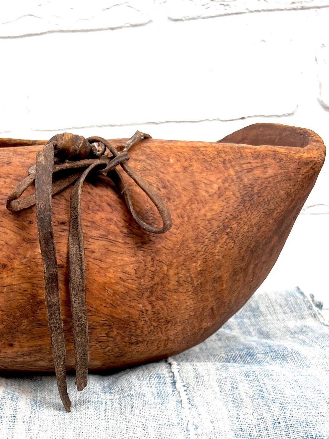 Vintage African hand carved Wood Bowl, Decorative Water bucket ...