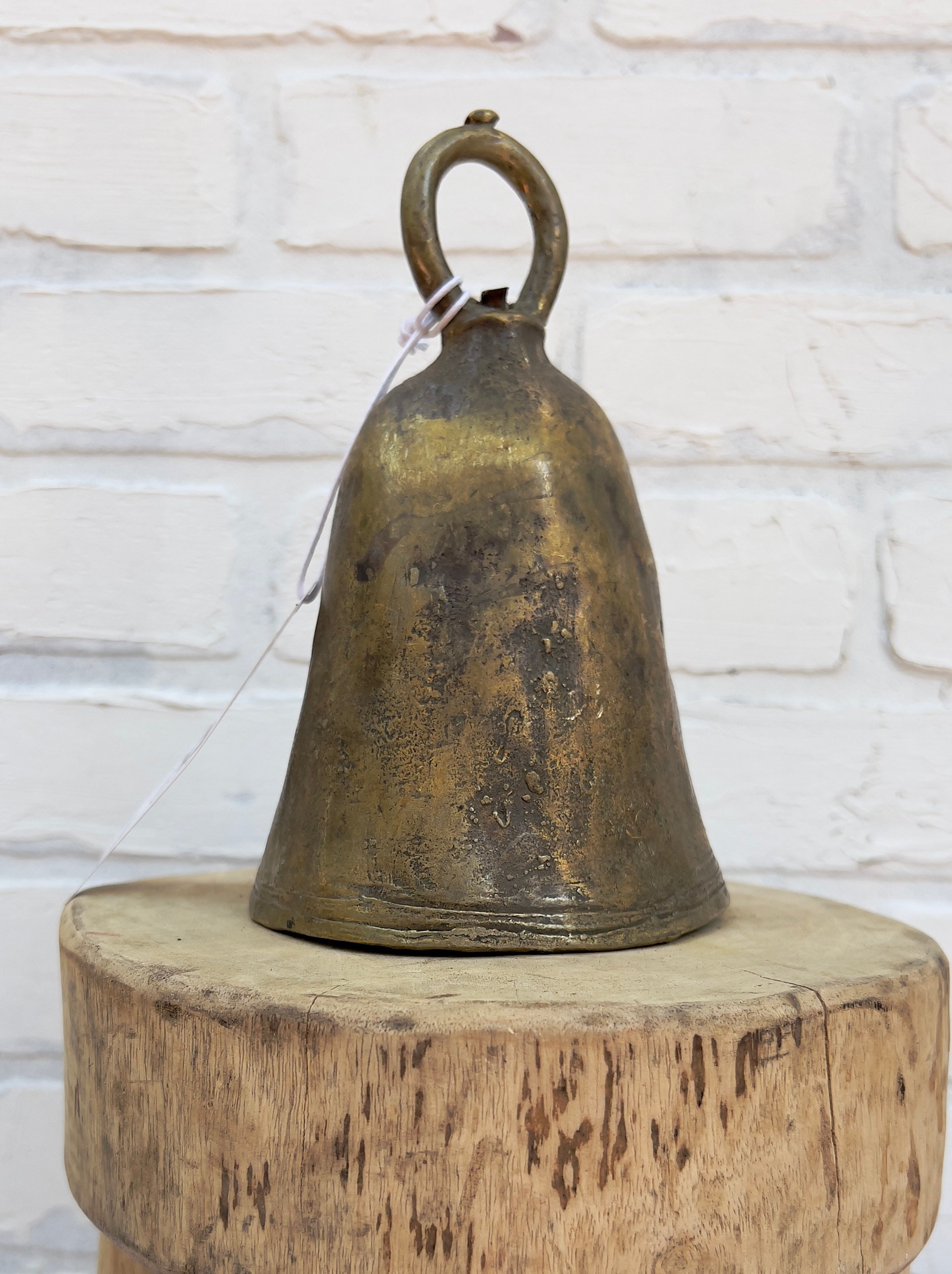 Vintage, Large Brass Cow Bell, African hand made brass bell, Home Decor ...