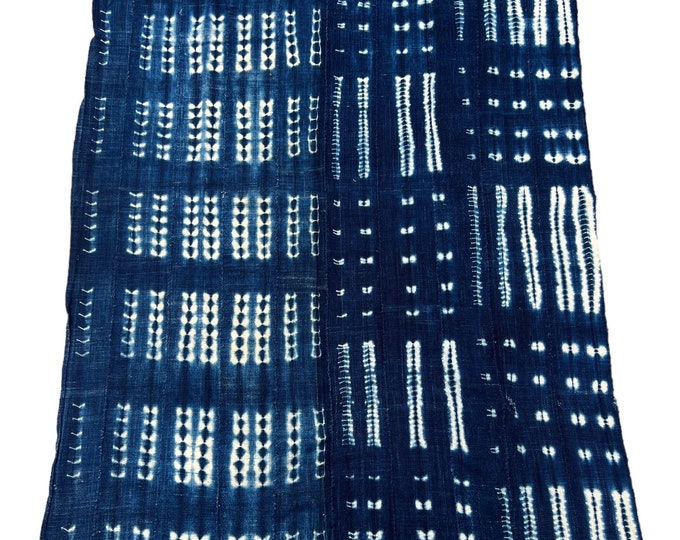 Mud Cloth Vintage Indigo - Morrissey Fabric