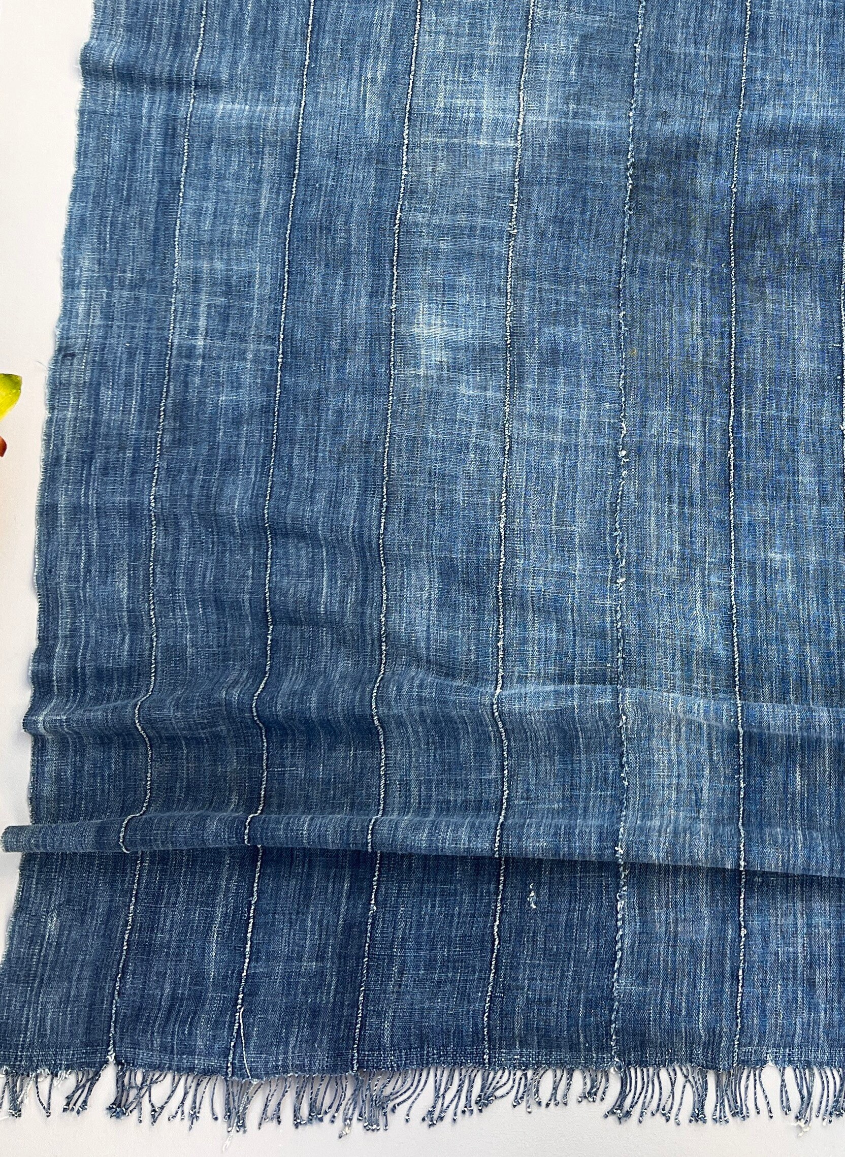 Vintage Mud Cloth, Indigo Blue Denim Mudcloth, Vintage African Textile ...