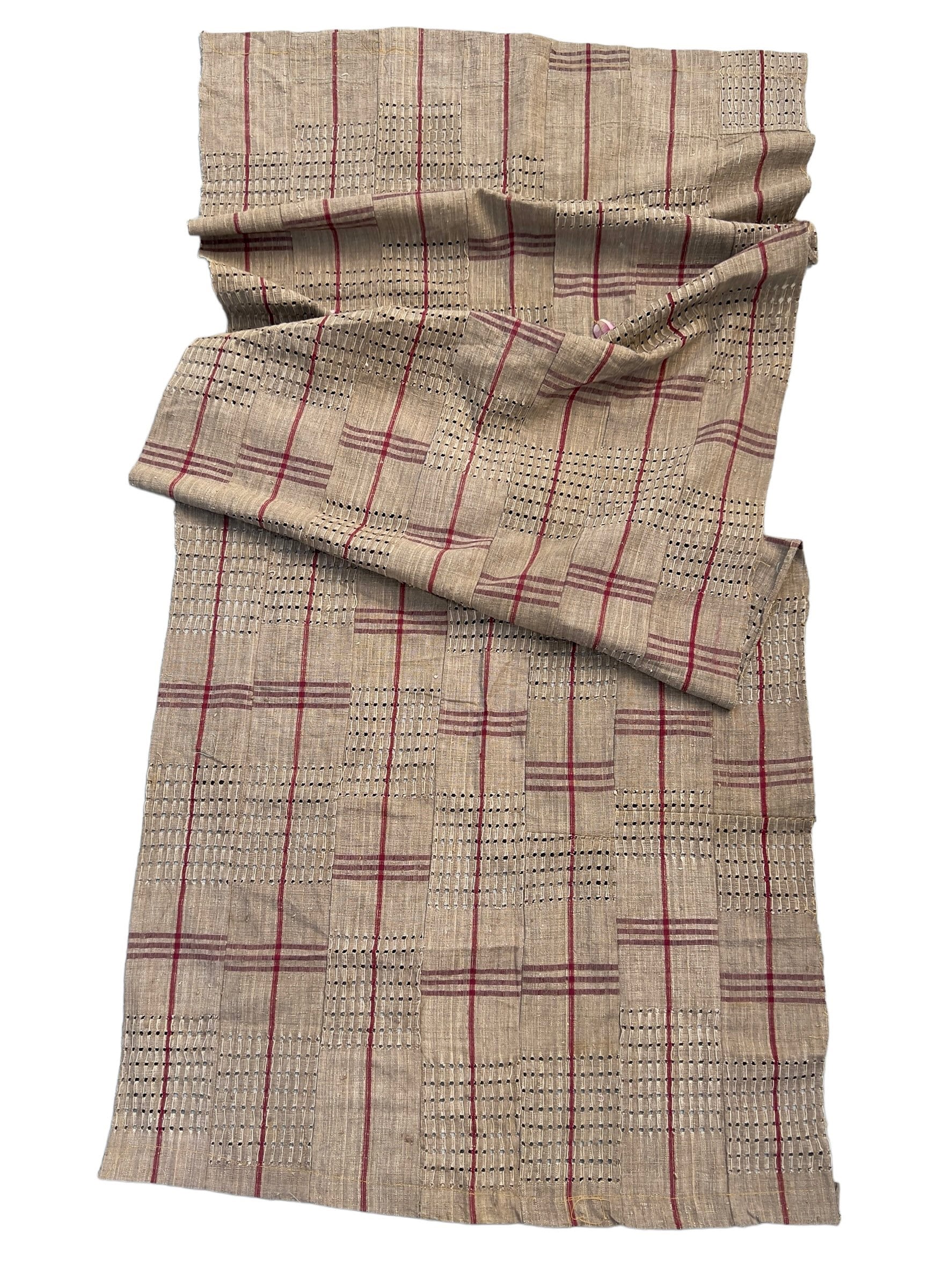 African Fabric, Vintage Aso Oke Textile, collector’s Textile, African ...