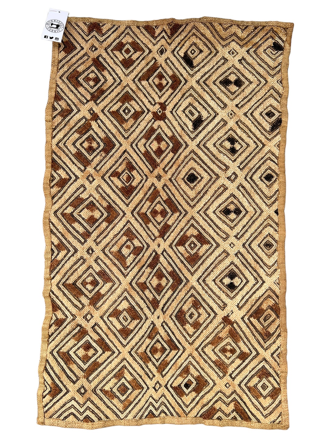 African Textile Vintage Kuba Cloth Shoowa Textile Wall - Etsy