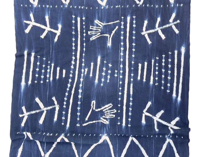 Mud Cloth Vintage Indigo - Morrissey Fabric