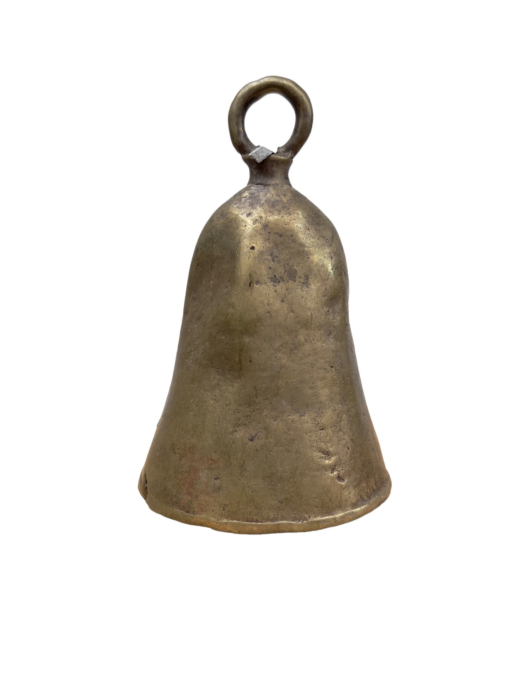 Vintage Bell, Brass Cow Bell, Rustic African hand made brass bell, Home ...