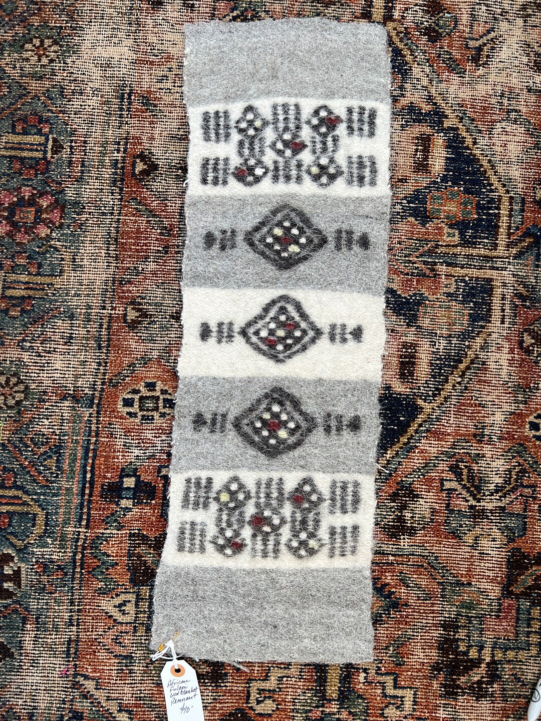 Mud Cloth Remnant, African Textile Sample, Patchwork Piece, Hand-woven ...