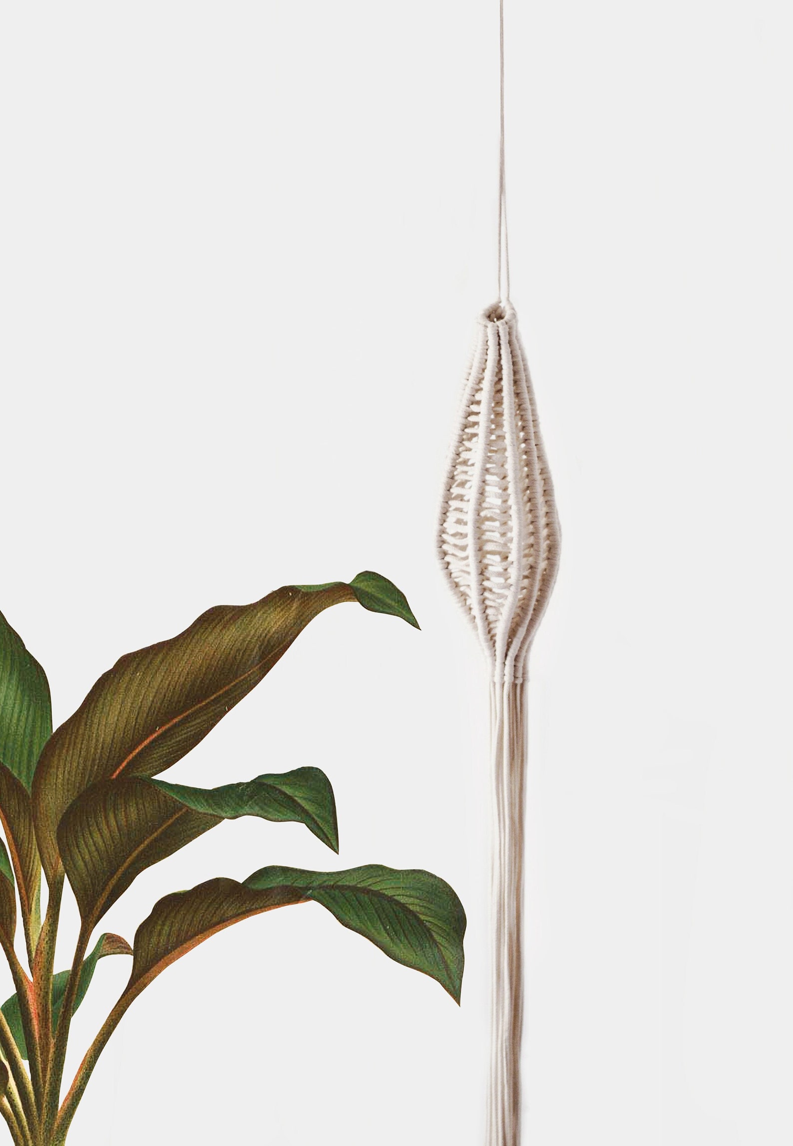 Macrame Sculpture, Nature Inspired Decor, Hanging Cocoon by WAVES'N'ME ...