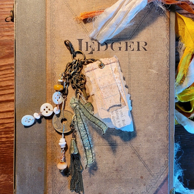 VINTAGE LEDGER Handmade Junk Journal 80 Coffee-dyed Pages, 4 Signatures ...