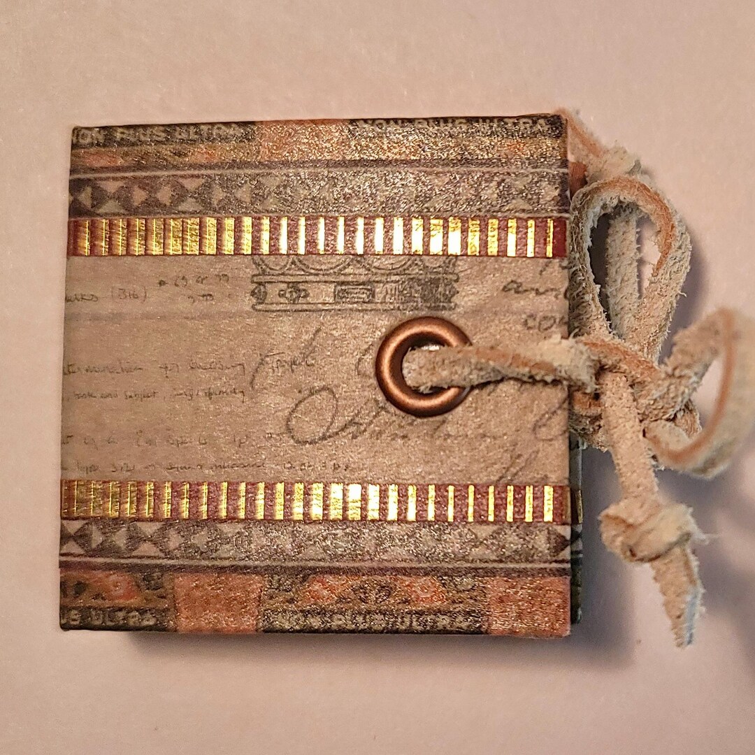TINY HANDMADE BOOK, 9 Hand-sewn Signatures, Each 20 Pages, 180 Pages ...