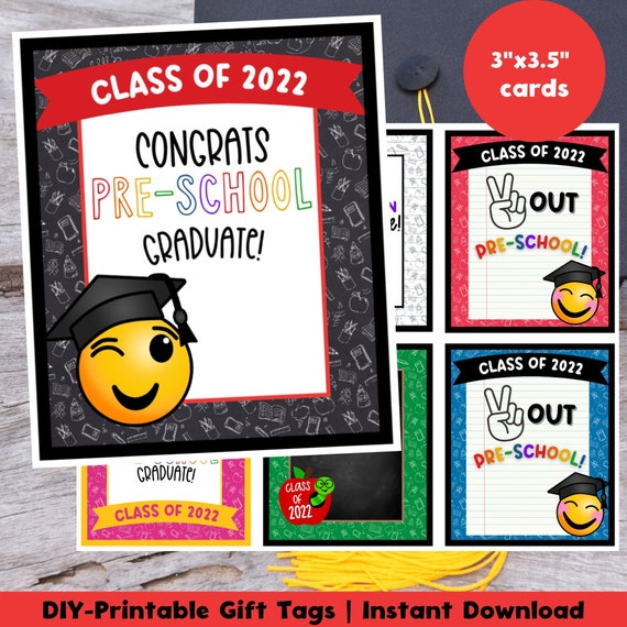Preschool Graduation Pre-k Graduation Graduation Tag - Etsy