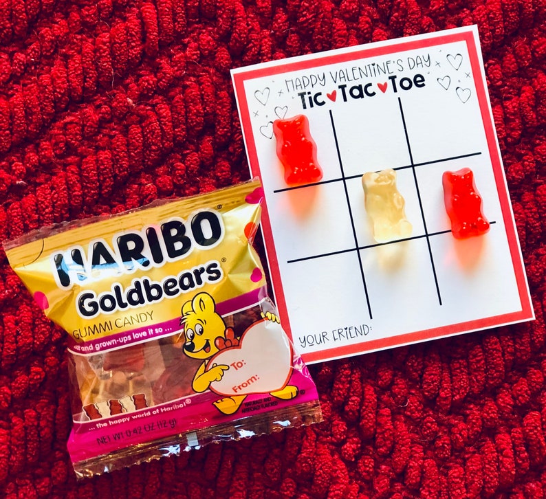 Tic Tac Toe Valentine DIY Valentine Printable Valentine - Etsy