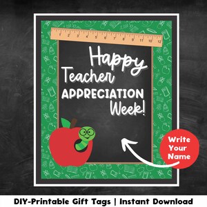 Teacher Appreciation, May Teacher Appreciation, Teacher Tag, Teacher ...