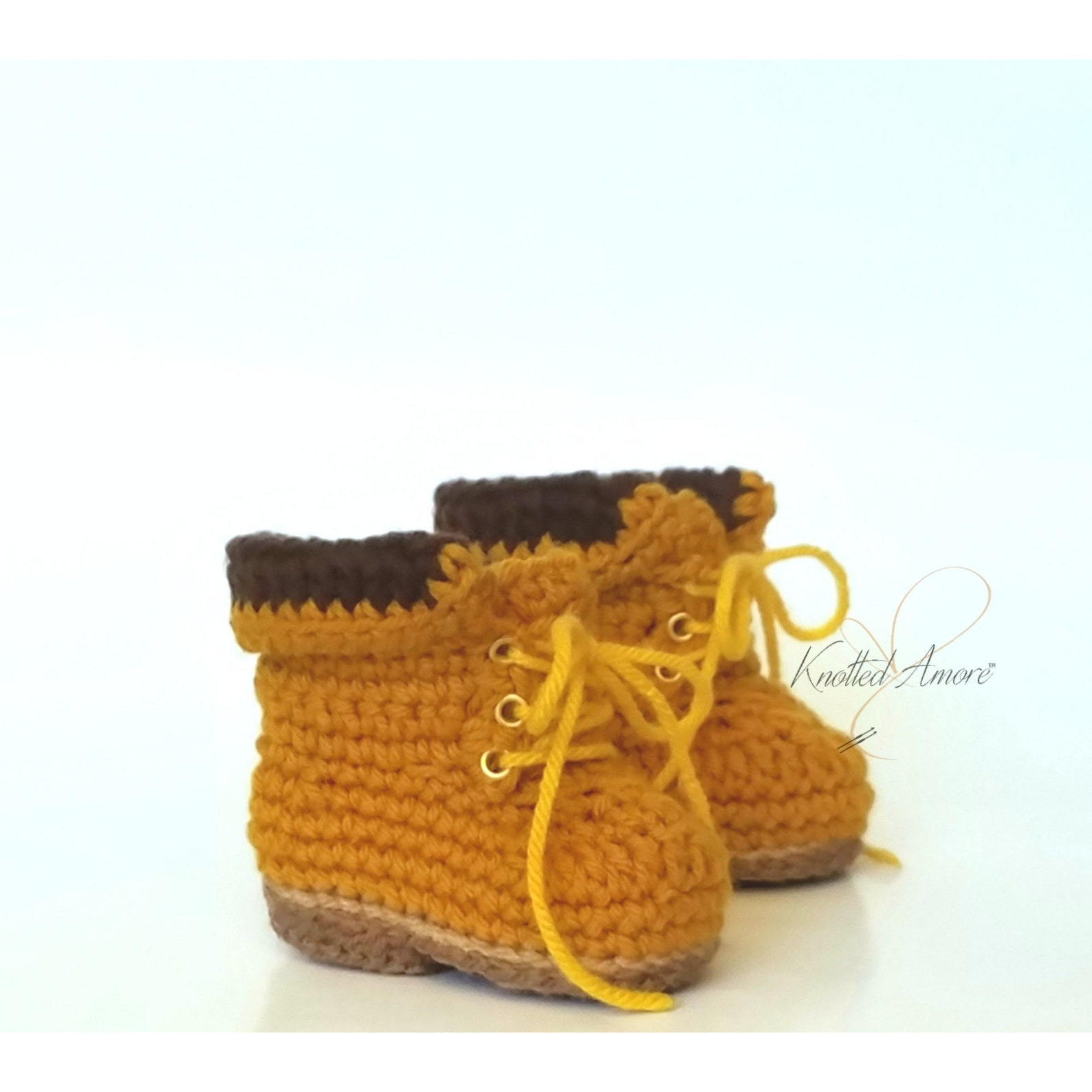 Crochet Baby Work Boots Unisex Baby Boots Baby Booties Baby - Etsy