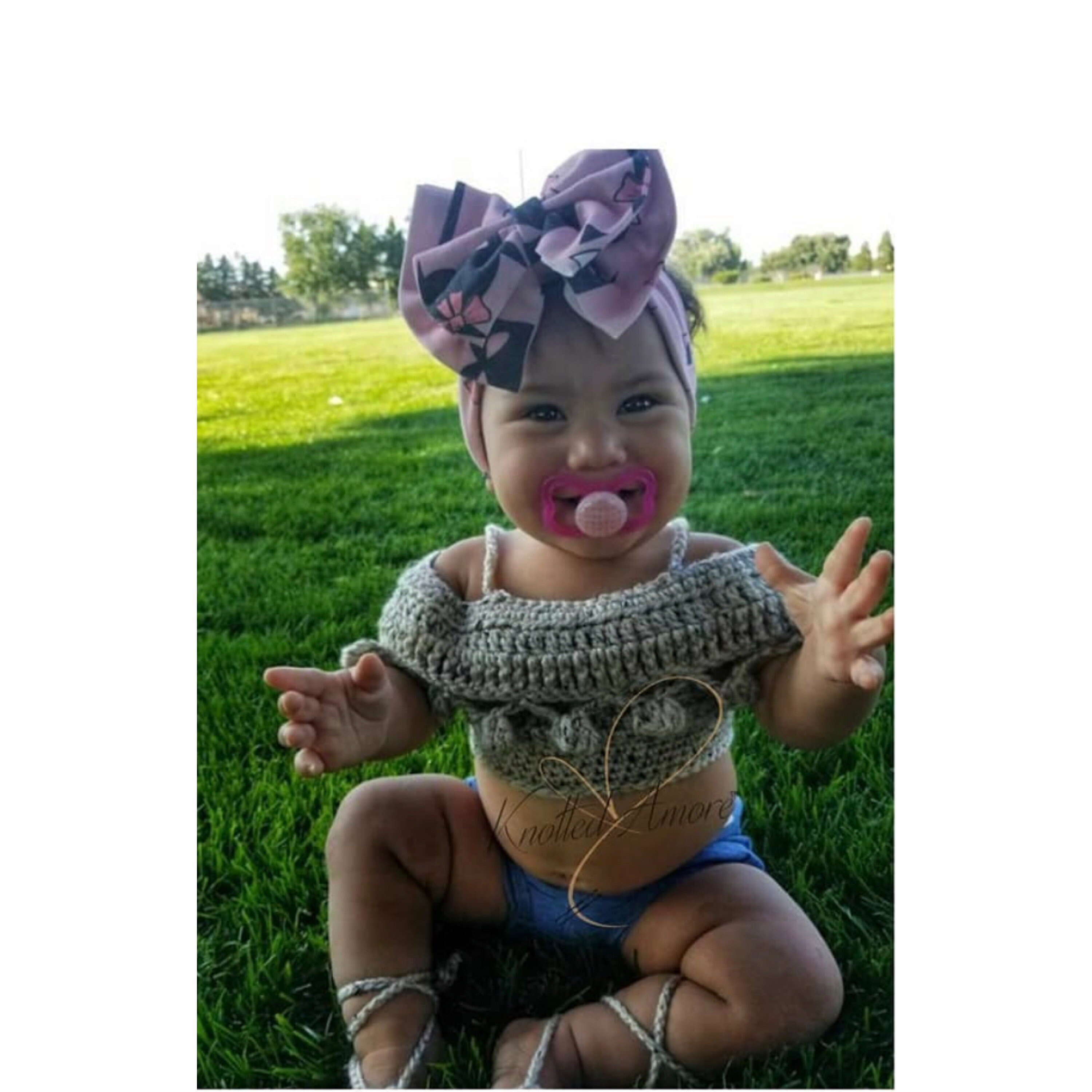 Crochet Baby Top, Crochet Halter Top, Boho Top, Halter Top, Baby Halter ...