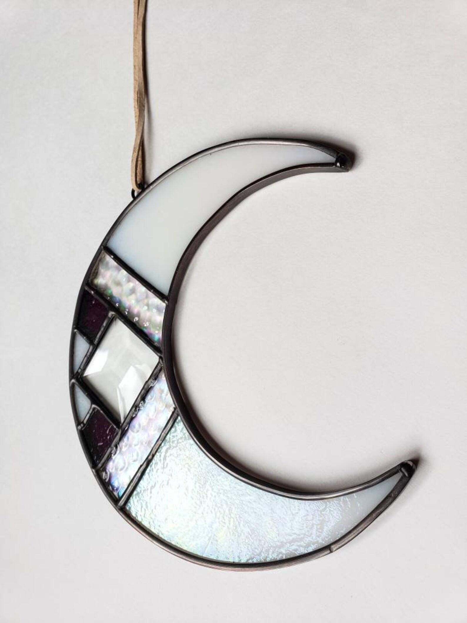 Crescent Moon With Beveled Glass - Etsy