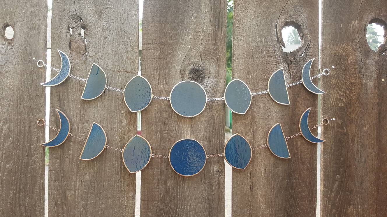Moon Garland-solid Blue - Etsy