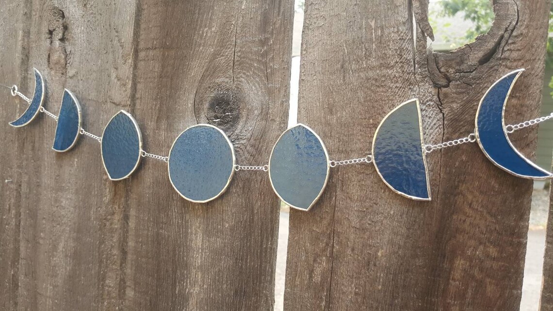 Moon Garland-solid Blue - Etsy