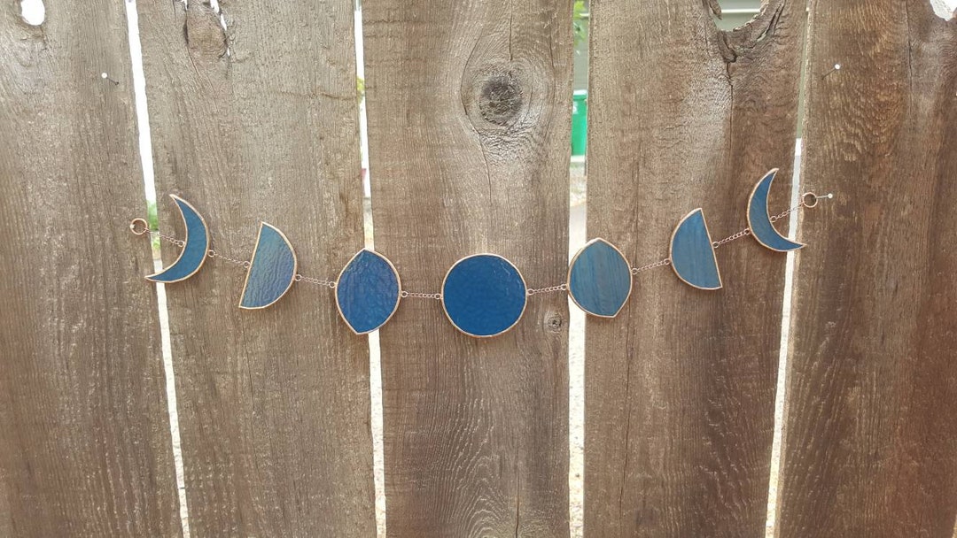 Moon Garland-solid Blue - Etsy