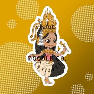 Khmer Apsara, Khmer Sticker, Multiple Designed Decorative Stickers - Etsy
