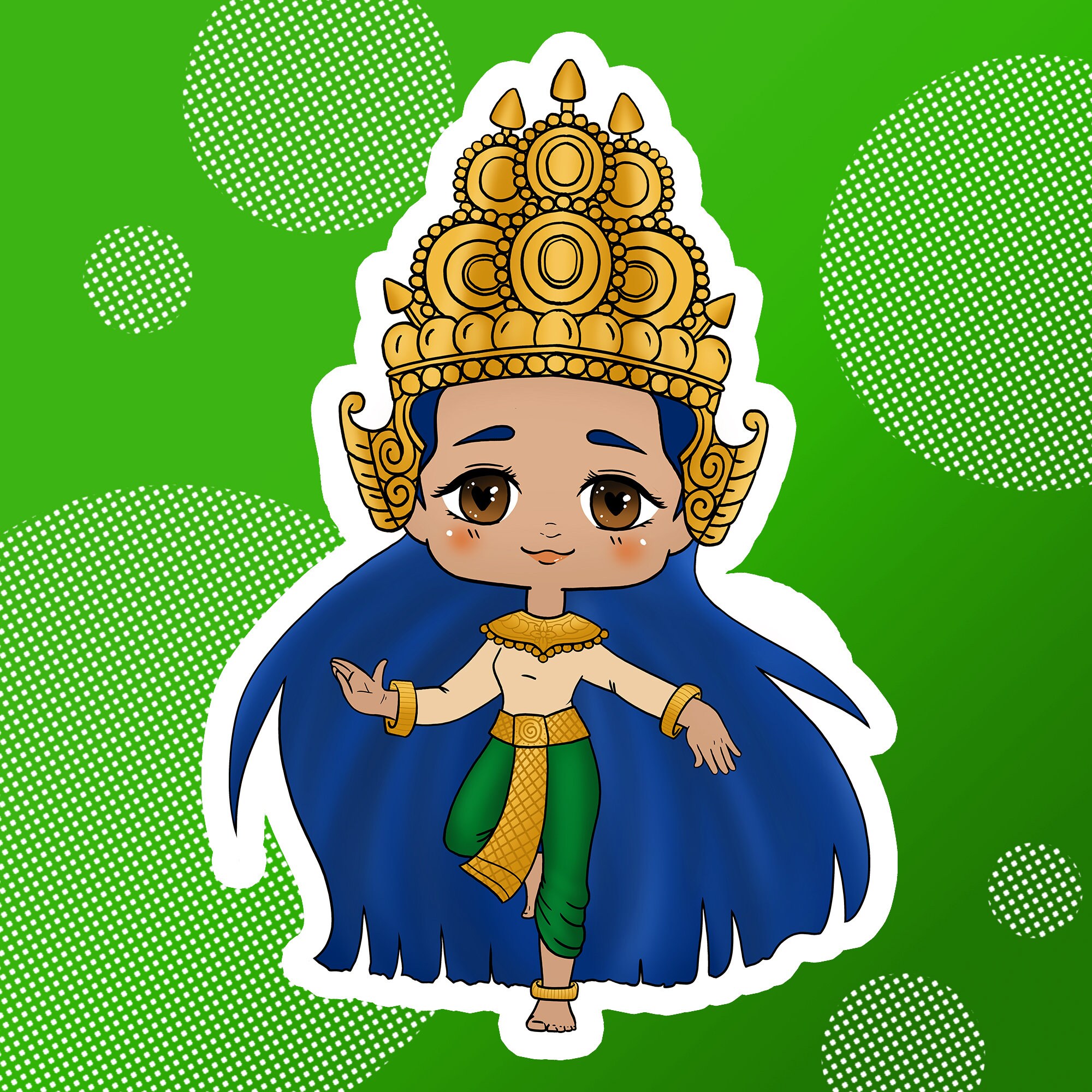 Khmer Sticker, Khmer Apsara, Multiple Designed Decorative Stickers - Etsy