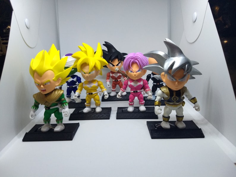 Dragonball Z as MMPR Custom the Loyal Subjects Vinyl Figure - Etsy