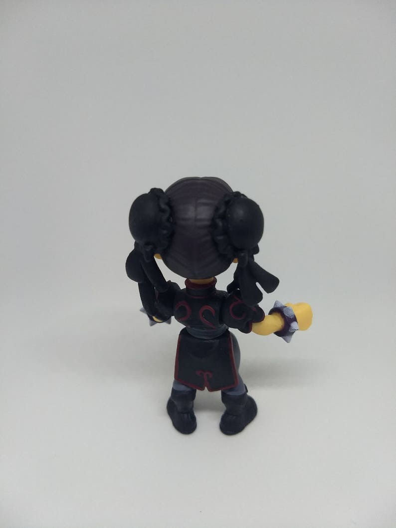 Street Fighter Black and Red Alternate Costume Chun-li Custom - Etsy