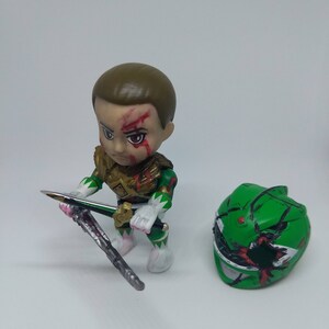 Mighty Morphin Power Rangers Battle Damaged Green Ranger Custom the ...