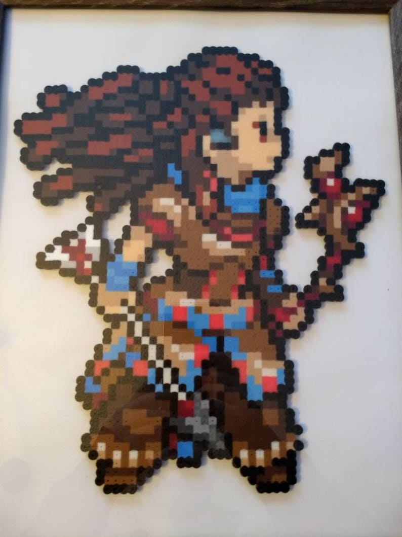 Horizon Zero Dawn Aloy 11.0x9.0 Perler Bead Art Pixel Art | Etsy