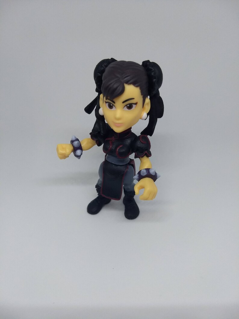 Street Fighter Black and Red Alternate Costume Chun-li Custom - Etsy