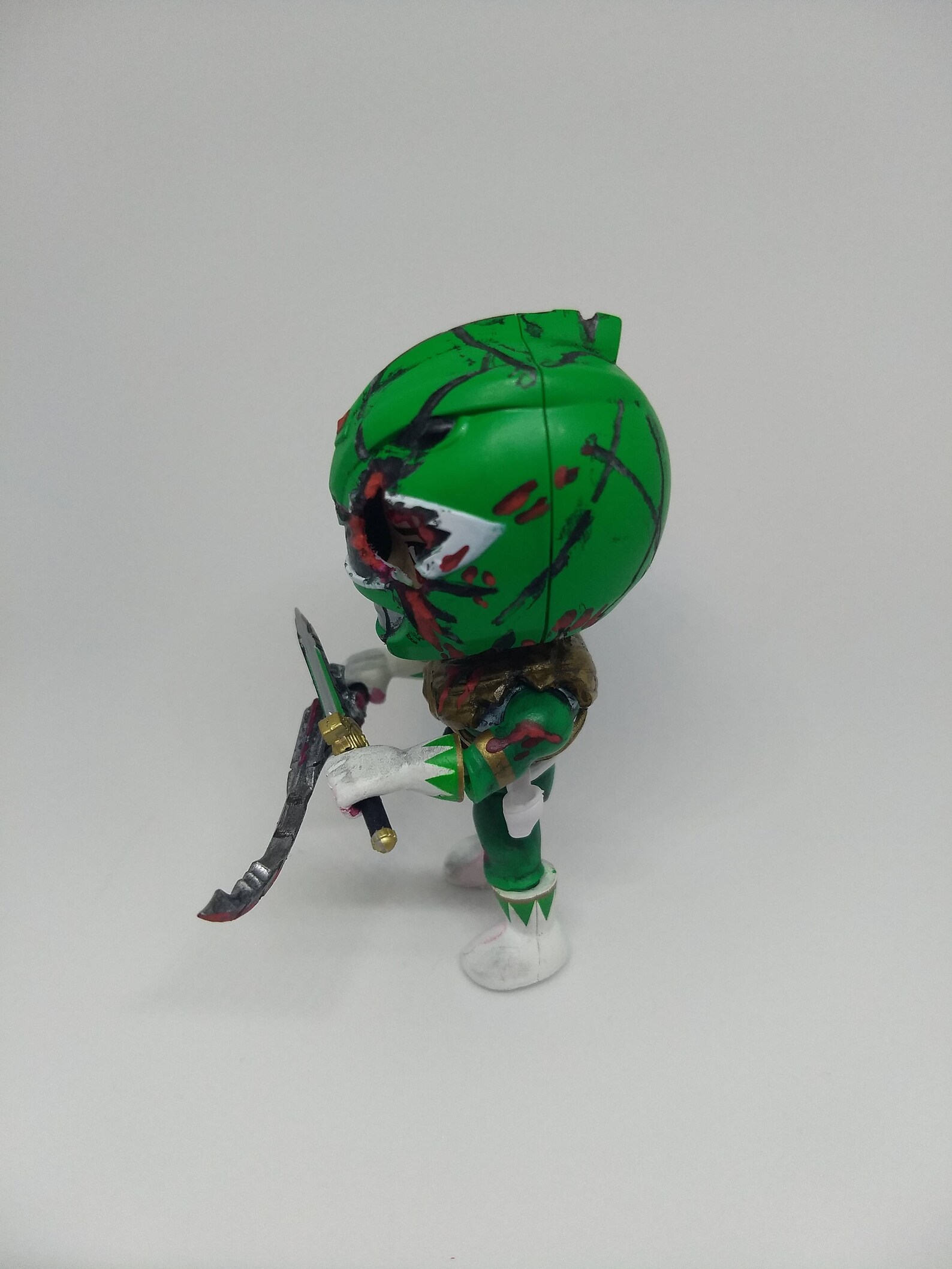 Mighty Morphin Power Rangers Battle Damaged Green Ranger | Etsy